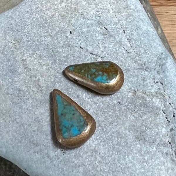 Turquoise and Spiny Oyster Coin Bead 10mm - Etsy