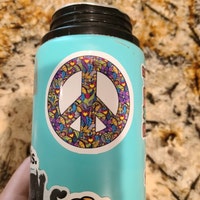 Planet Earth Sticker Decal, Blue Art Vinyl Laptop Cute Waterbottle ...