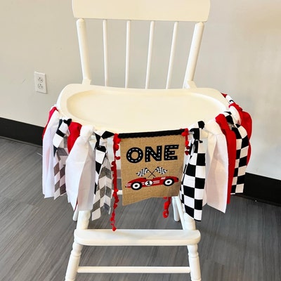 Race Car High Chair Banner. First Birthday High Chair Race Car Banner ...