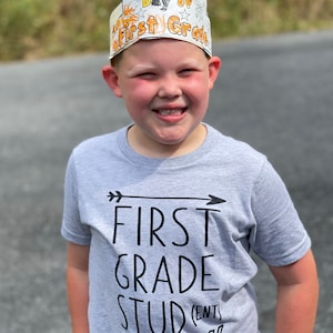 First Grade Shirt Boy T-shirt 1st Grade First Day of School Back to ...