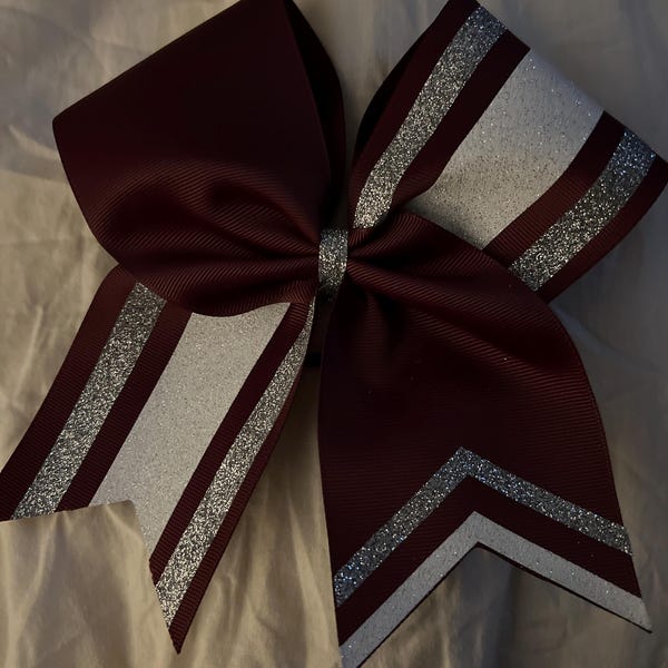 Custom Cheer Bow in Your Team Colors, Great Gameday Cheer Bow ...