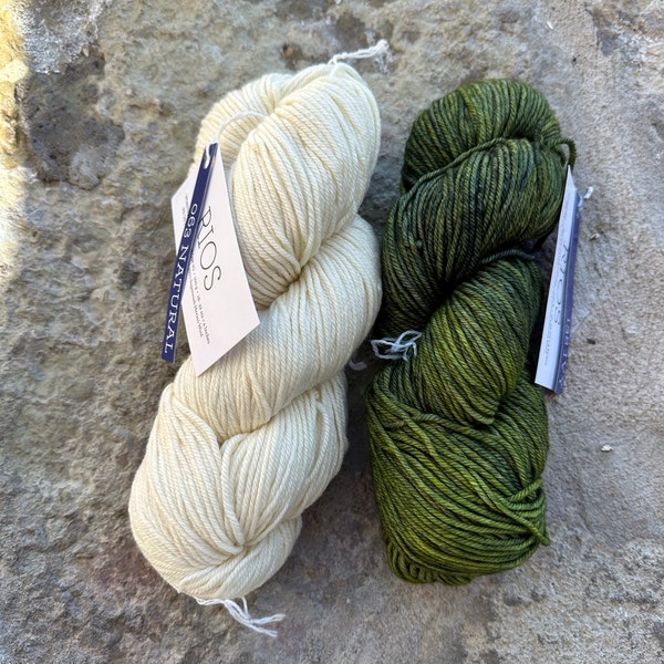 Malabrigo RIOS - NATURAL | Worsted Weight Yarn (4) ,4 Ply, 100% ...