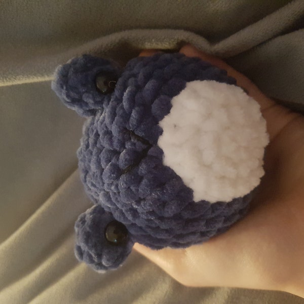 Frog Squishy Cute Handmade, Super Soft Velvet Crochet Frog / Stress ... Frog Squishy Cute Handmade, Super Soft Velvet Crochet Frog / Stress ...