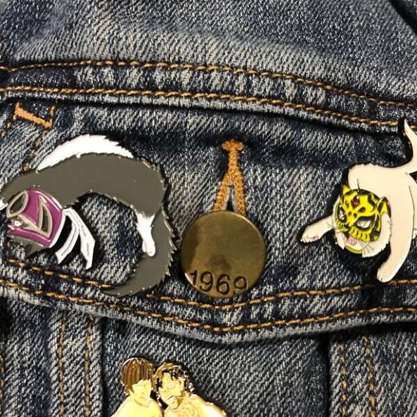 4 Pillars Enamel Pins Featuring Kenta Kobashi Kawada Taue Misawa AJPW ...