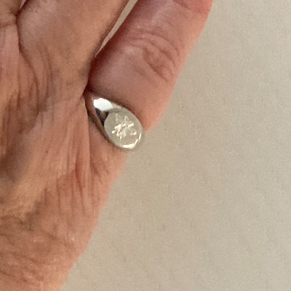 Bee Ring, Image Signet Pinky Ring, Manchester Bee Ring, Gold Pinky ...
