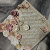 Graduation Cap Toppers/ Flower Graduation Cap/ Glitter Graduation Cap ...