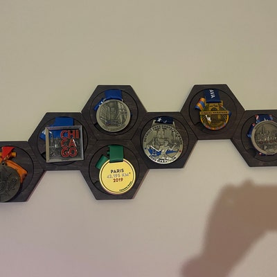 Six Star World Marathon Majors Finisher Medal Display Holder - Etsy