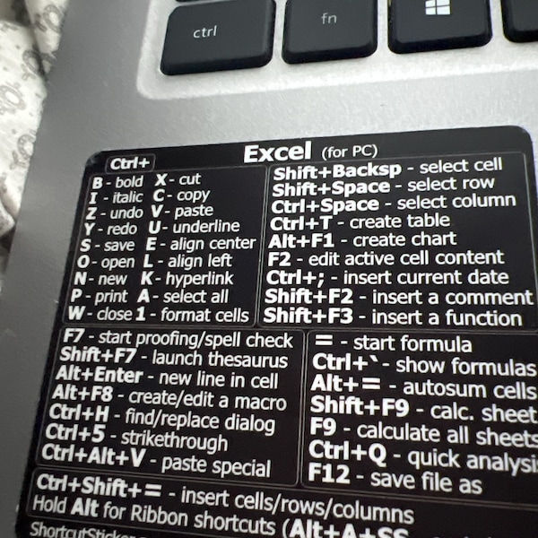 Windows Alt Codes - Pc/laptop Special Characters Shortcut STICKER ...