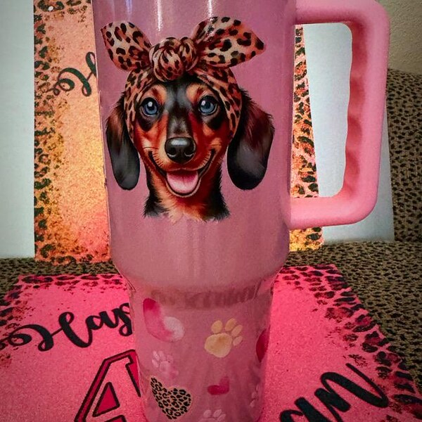 3D Printed Dachshund Wiener Dog Straw Topper for Starbucks Straws ...