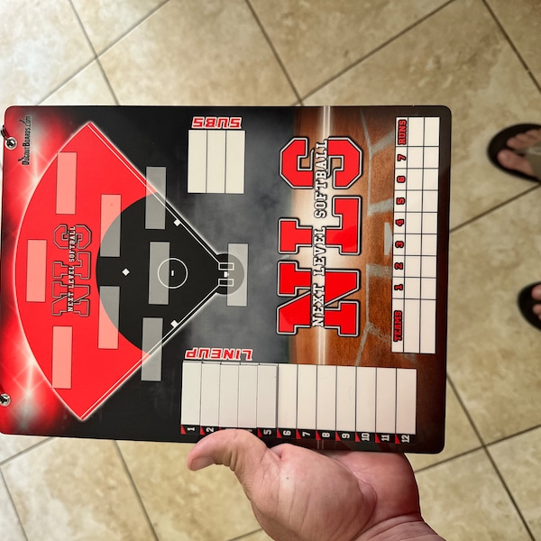 9"x12" Metal Custom Dugout Lineup Board - Etsy