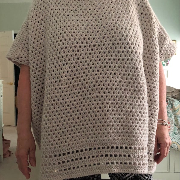 CROCHET PATTERN, the Park City Poncho, Crochet Poncho Pattern, Easy ...