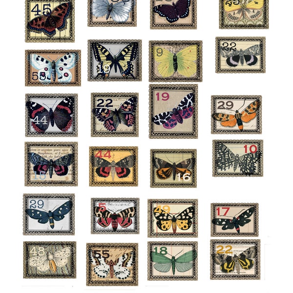 Junk Journal Kit, Junk Journaling Ephemera, Digital Number Stickers ...