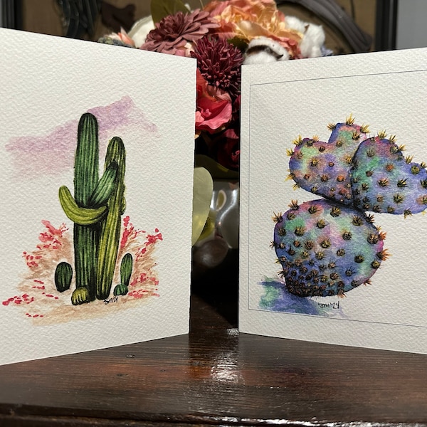 Anniversary Card, Romantic Cactus Card, Love Card, Couple Card ...