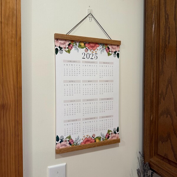 2025 Year at a Glance Calendar | Year at a Glance Calendar Makes a ...