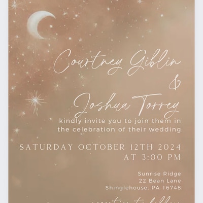 Micro Wedding Invitation Template, Nothing Fancy Just Love, Elopement ...