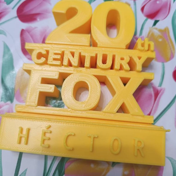 LEF Logo 20th Century Fox Style Logo | 3d Printed PLA Plastic - Warner Bro Kids Gift - Etsy
