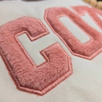 Embossed 3D Puff Embroidery Font Puff Foam Embroidery Font Puffy ...