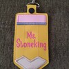 Personalized Crayon ID Badge Holder Pencil Employee ID Holder Teacher ...