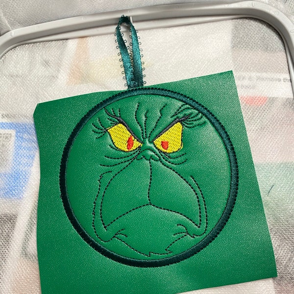 The Grinch Tree Ornaments ITH Machine Embroidery Design, Embroidery ...