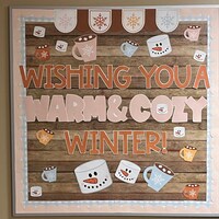 Hot Cocoa Bulletin Board | Boho Winter Bulletin Board | Warm and Cozy ...