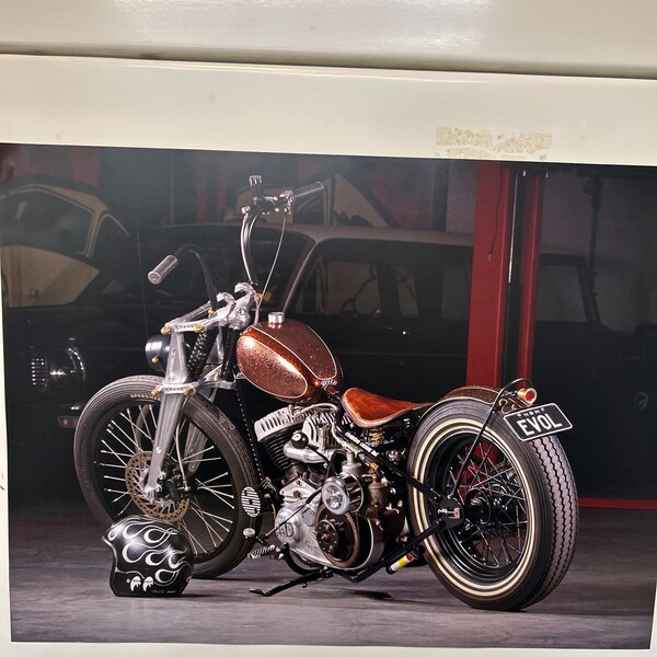 Custom Triumph Bobber Motorcycle Poster Print | 3 Sizes Available - Etsy