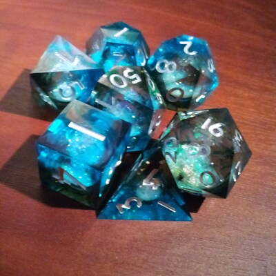 Koi Fish Dnd Dice Set Liquid Core for Role Playing Games , Dungeons and ...