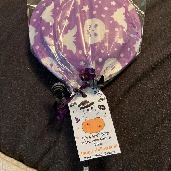 Halloween Class Gift Tags, Classroom Halloween Treats, Classmates ...