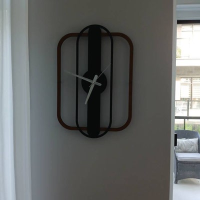 Abstract Wall Clock, Unique Wall Clock for Room, Large Clocks for Wall ...