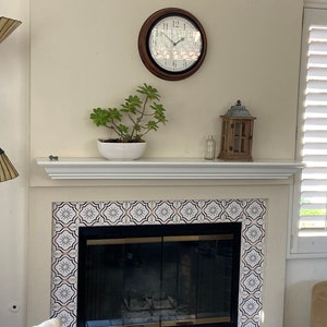 Lithe Soft Gray & White Tile Stickers Peel and Stick | Etsy