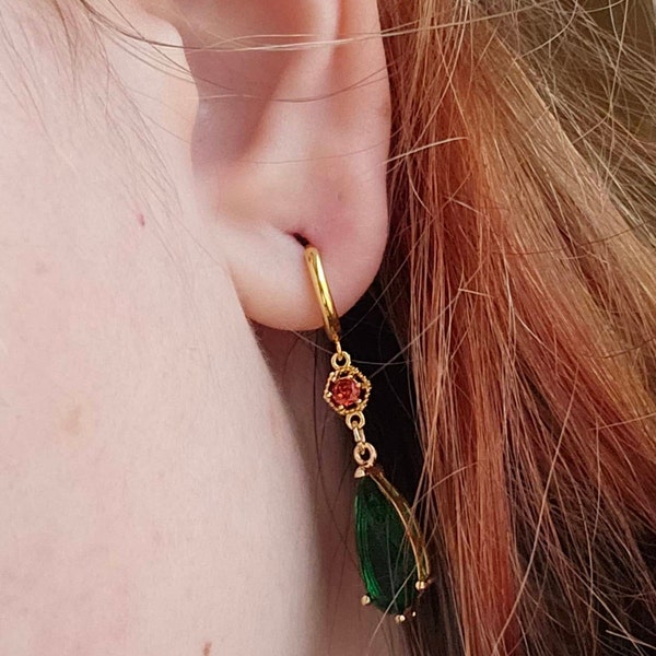 Plated With 14K Gold S925 Silver Howl Earrings Howls Moving Castle ...