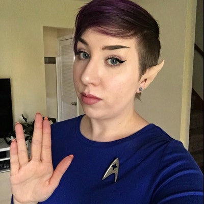 Custom Painted Elf Ears for Vulcan Spock Space Alien Hobbit Costumes ...