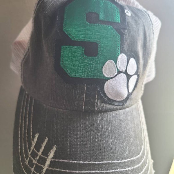 Custom High School Trucker Hat: Personalized Distressed Baseball Cap - Etsy