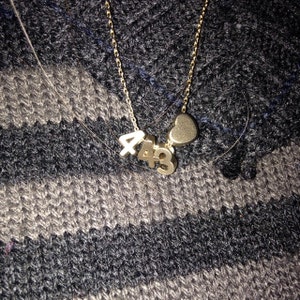 Number Charm Necklace Personalized Number Gift for Mom Friend Wife Kids ...