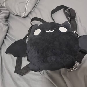 Cute Plush Bat Mini Crossbody Bag / Backpack New Higher Quality Straps ...