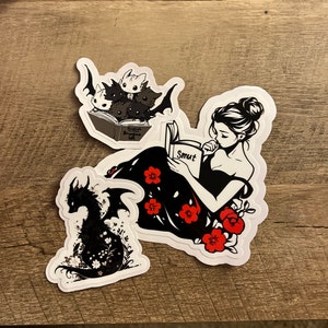 Fourth Wing Chibi Dragons Sticker Tairn, Sgaeyl, Andarna and Deigh - Etsy