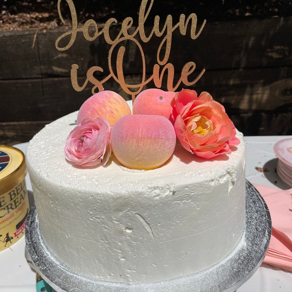 One Cake Topper / First Birthday Cake Topper / ONE Smash Cake Topper ...