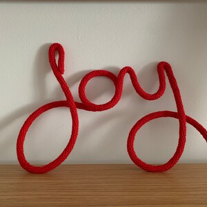 Custom Knitted Rope Word, Kids Bedroom Sign - Etsy