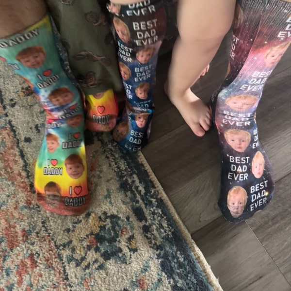 Custom Father's Day Socks, Custom Face Socks, Personalized Socks, Gifts ...