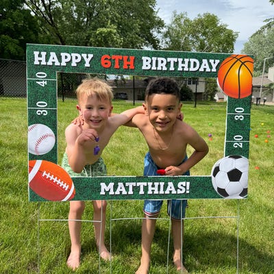 Soccer Backdrop, Soccer Photo Booth Backdrop, Soccer Birthday Party ...