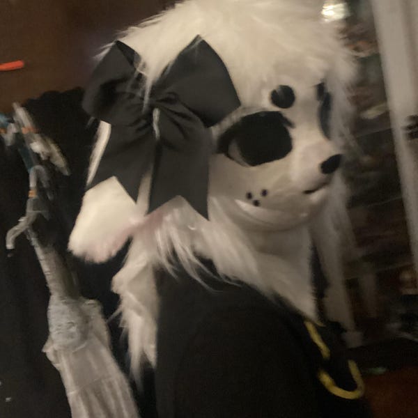 White Sheep Mask King Cat Mask Furry Cosplay Mask Head , Beast Head ...