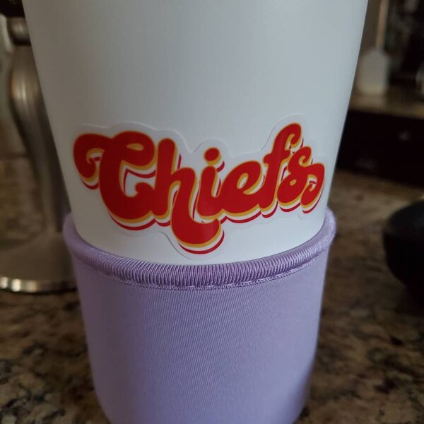Retro-inspired Kansas City Chiefs Sticker | 3" or 6" | Waterproof | UV ...