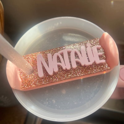 Custom Tumbler Name Tag, Name Tag for Tumbler, Stanley Name Tag ...