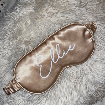 PERSONALISED EYE MASKS, Satin Eye Mask for Sleeping, Personalised Gift ...