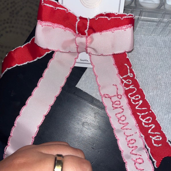 Custom Personalized Sports Team Ribbon, Ponytail Hair Ties, Streamer ...