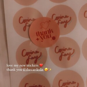 Personalised Glossy Logo Stickers 37mm Stickers 35 Stickers per Sheet ...