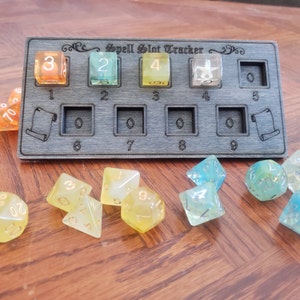 Upright D&D Spell Slot Tracker Dungeons and Dragons Spell Organizer for ...