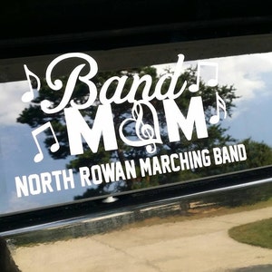 Band Mom Vinyl Decal / Band Decal / Car Decal / Personalized Decal ...