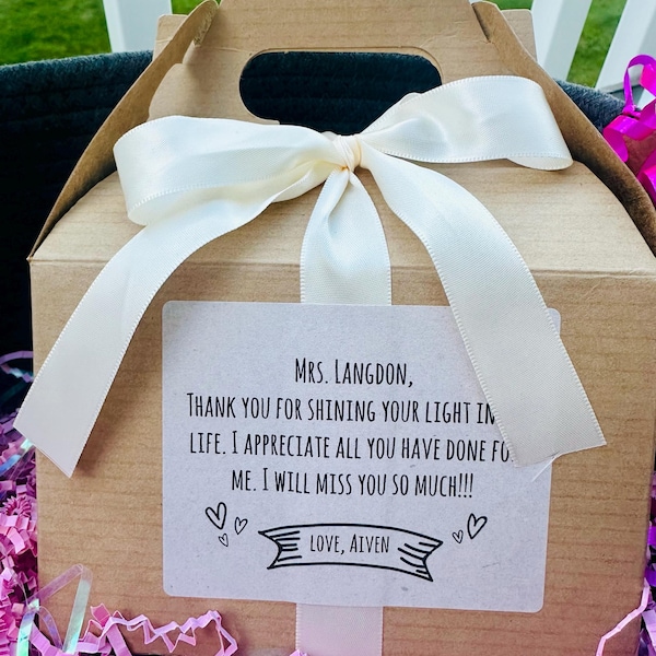 Teacher Appreciation Gift | Personalized Teacher Candle | End of Year ...