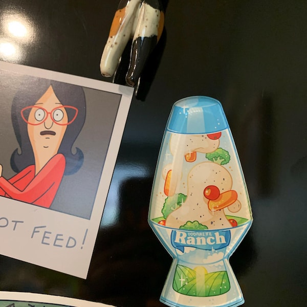 Condiment Lava Lamp Magnets: Ketchup, Mustard, Ranch - Etsy