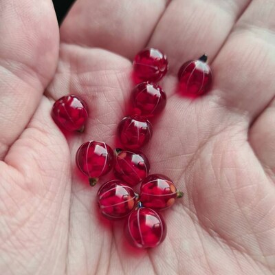 Red Small Flower Beads, 14 Shades of Red Flowers for Headband, Red Tiny ...
